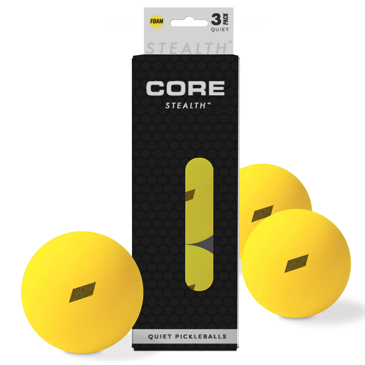 STEALTH Foam Pickleballs | CORE - Quiet, Durable, and Perfect for Any ...