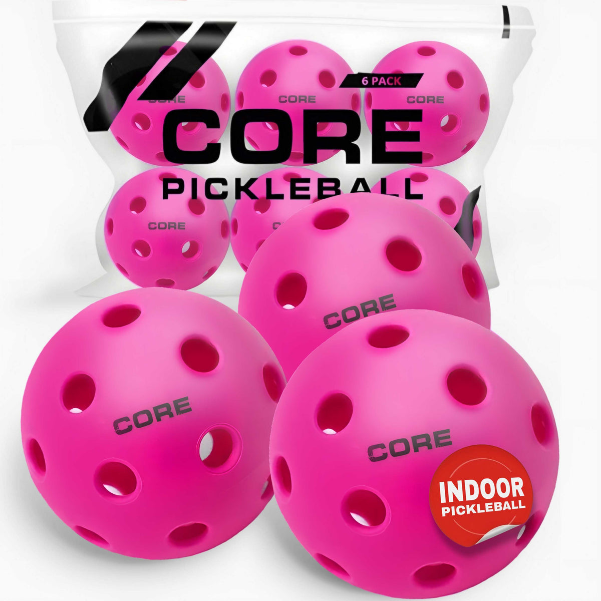 CORE Indoor Pink Pickleballs | 26 Hole | Limited Edition – CORE Pickleball