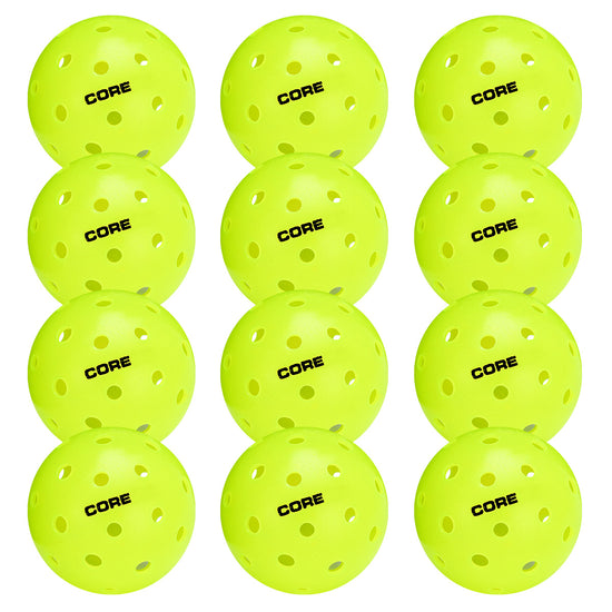Core Pro Pickleballs | 40 Hole | Outdoor & Asphalt Surfaces